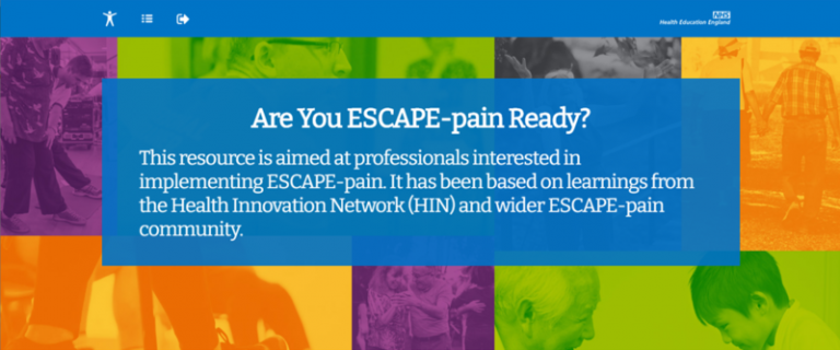 Tools & resources – ESCAPE-pain