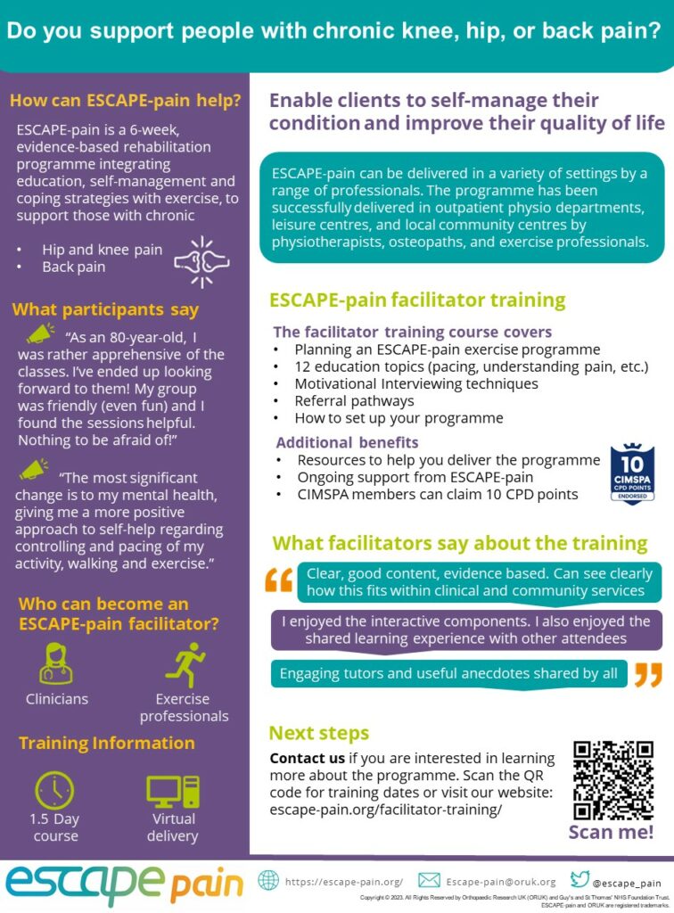 Tools & resources – ESCAPE-pain